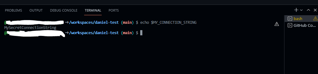 Environment Variables as GitHub Codespaces Secret - Daniel Abrahamberg
