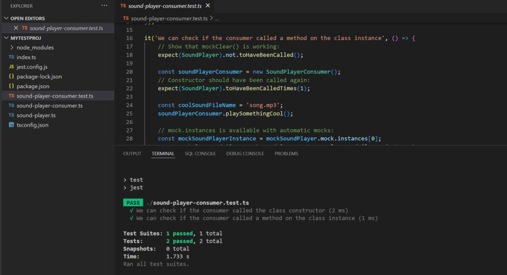 How To Mock A Typescript Class Or Dependency Using Jest